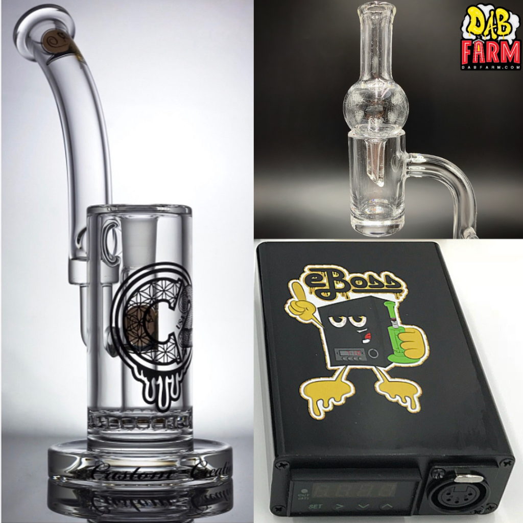 eBoss Mini eNail Kit + C2 Glass Dabbing Rig | DabFarm.com