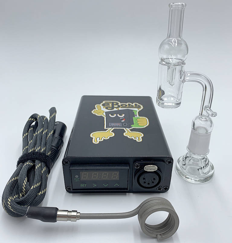 18MM MALE eBoss Mini XL Quartz eNail Banger Kit (20mm Coil) | DabFarm.com