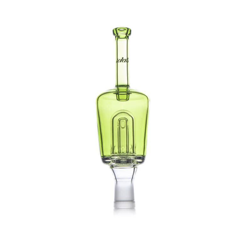 LIME GREEN HUNI BADGER IDAB GLASS HUNI BOTTLE | DabFarm.com