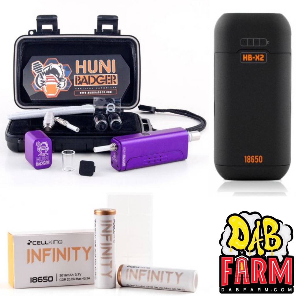 Huni Badger Portable Dab Rig Enail Kit - Purple | DabFarm.com