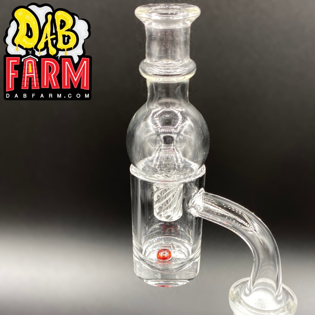 Concave Quartz Banger + Directional Vortex Carb Cap Kit | DabFarm.com