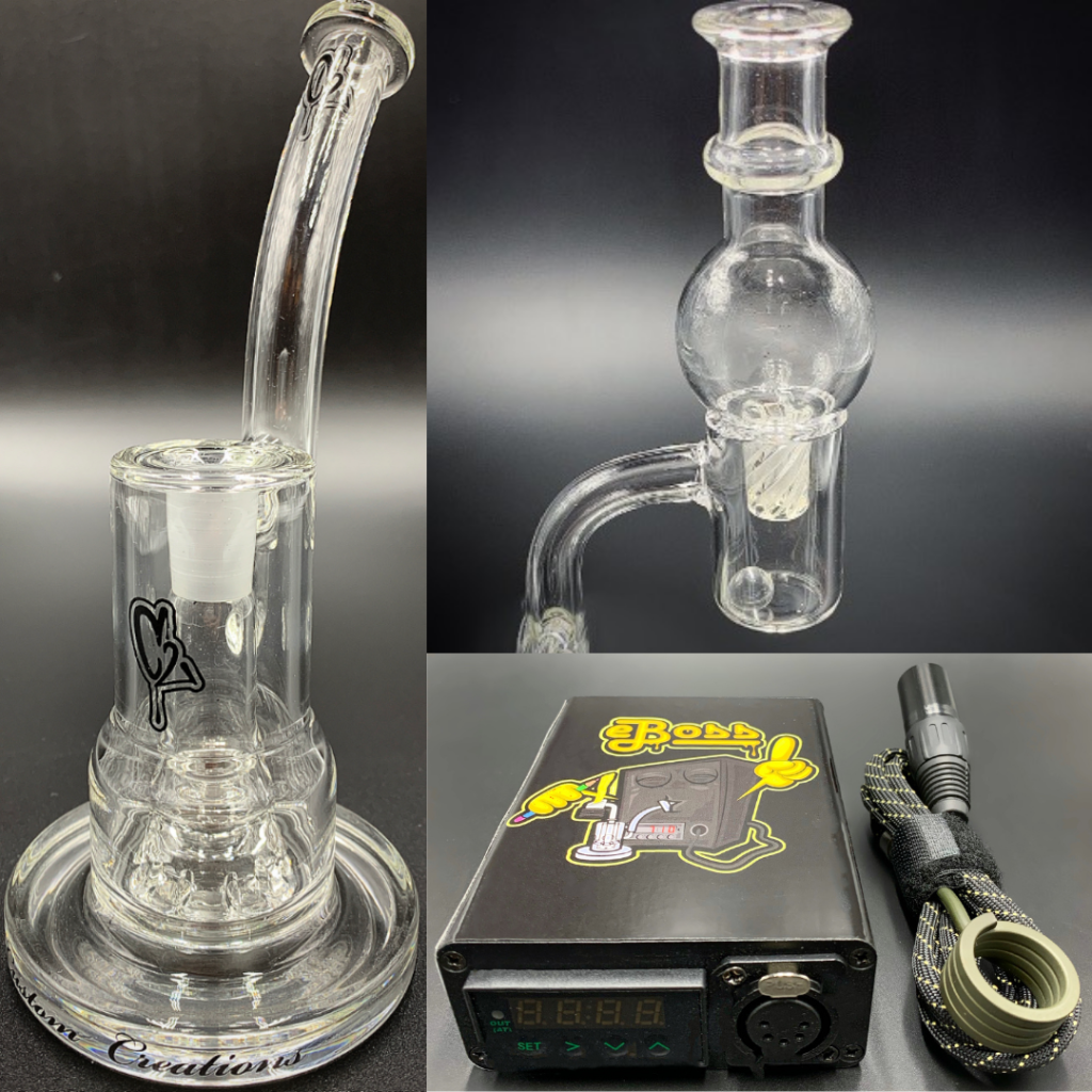 eBoss Mini Vortex eNail Kit + C2 Glass Dab Rig | DabFarm.com