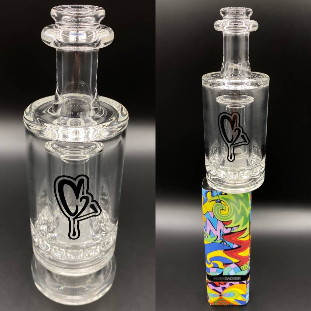 V2 Recessed C2 Glass Mini Dab Rig | Huni Badger | DabFarm.com