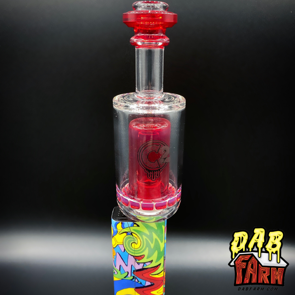 V2 Recessed C2 Glass Mini Dab Rig | Limited Edition Color | Huni Badger ...