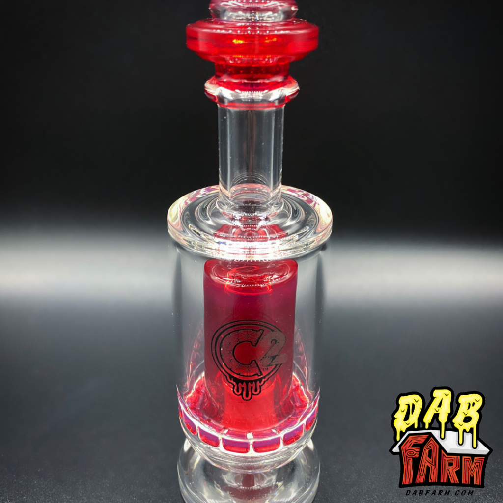 V2 Recessed C2 Glass Mini Dab Rig | Limited Edition Color | Huni Badger ...