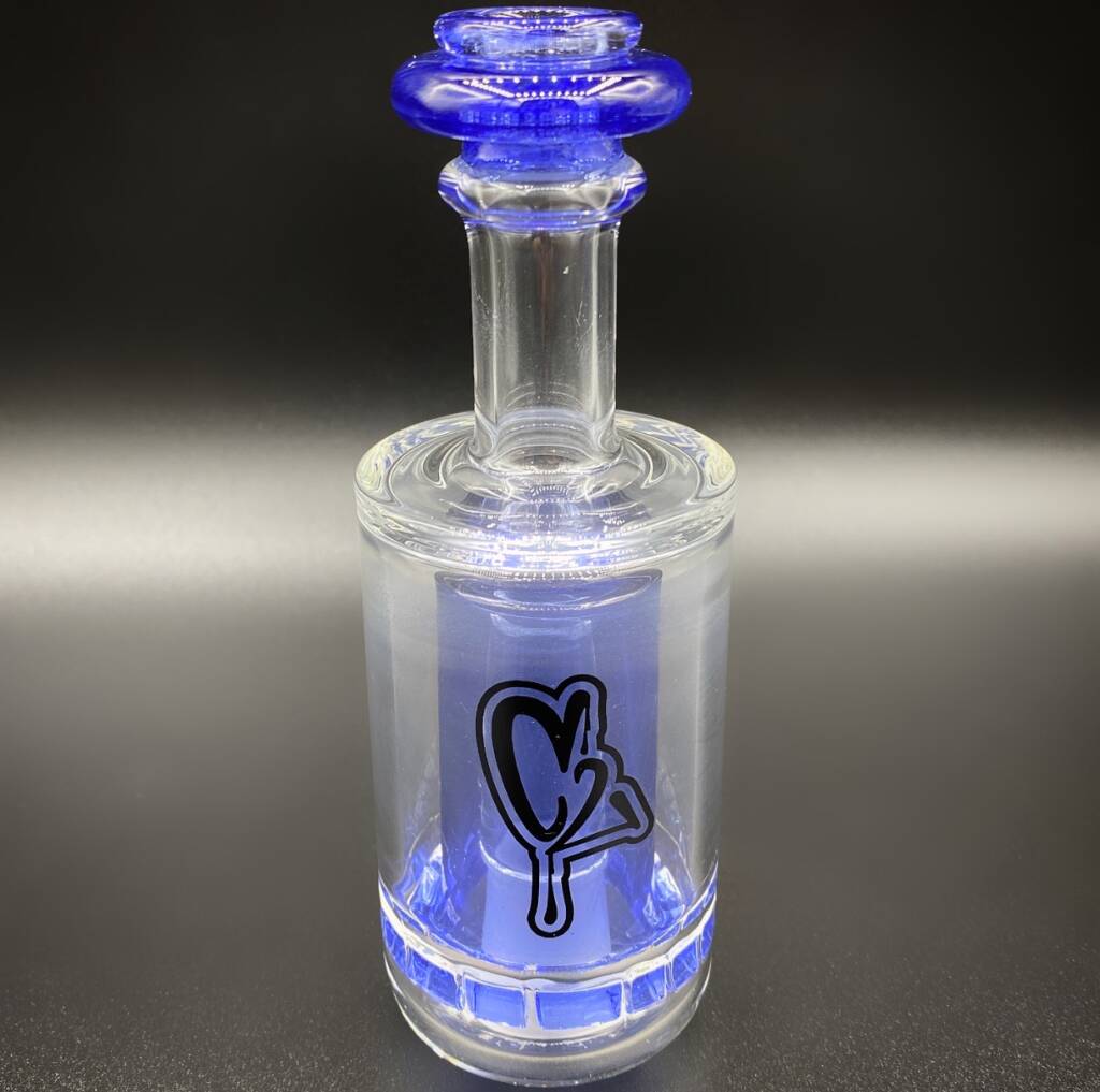 V2 Recessed C2 Glass Mini Dab Rig | Limited Edition Color | Huni Badger ...